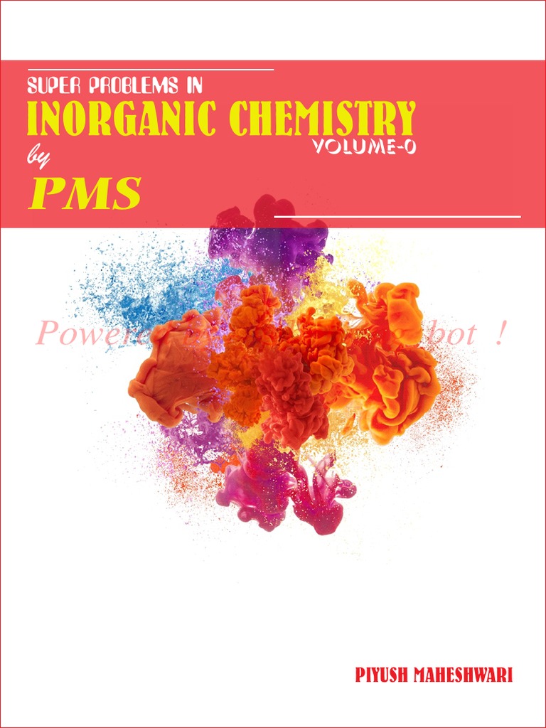 Pms Sir Inorganic Book Jee Advanced | PDF