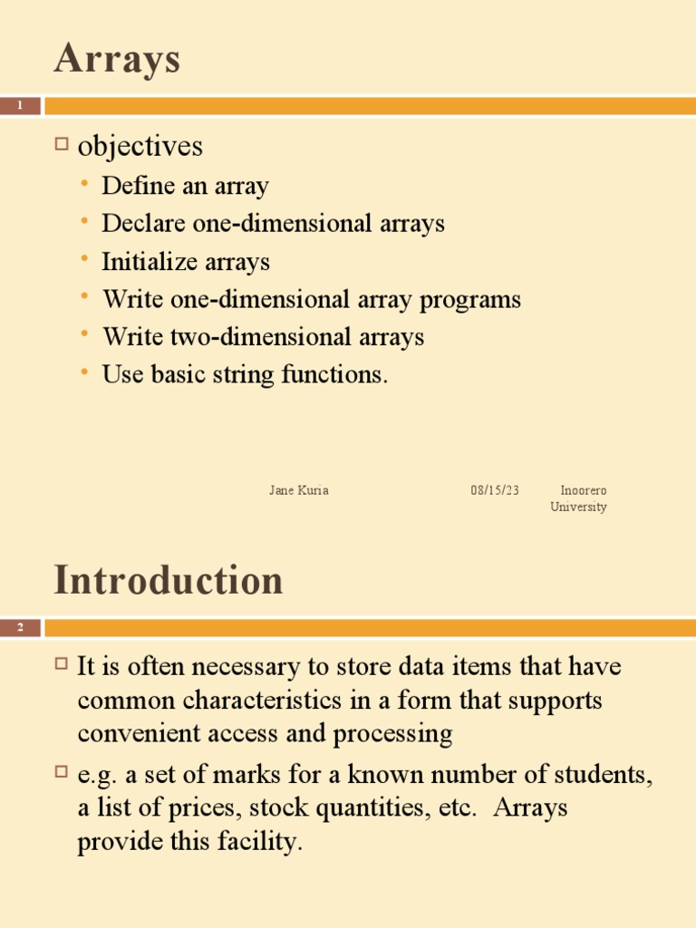 Chap 5 Arrays&Strings | PDF | String (Computer Science) | Data Type Chap 5 Arrays&Strings | PDF | String (Computer Science) | Data Type