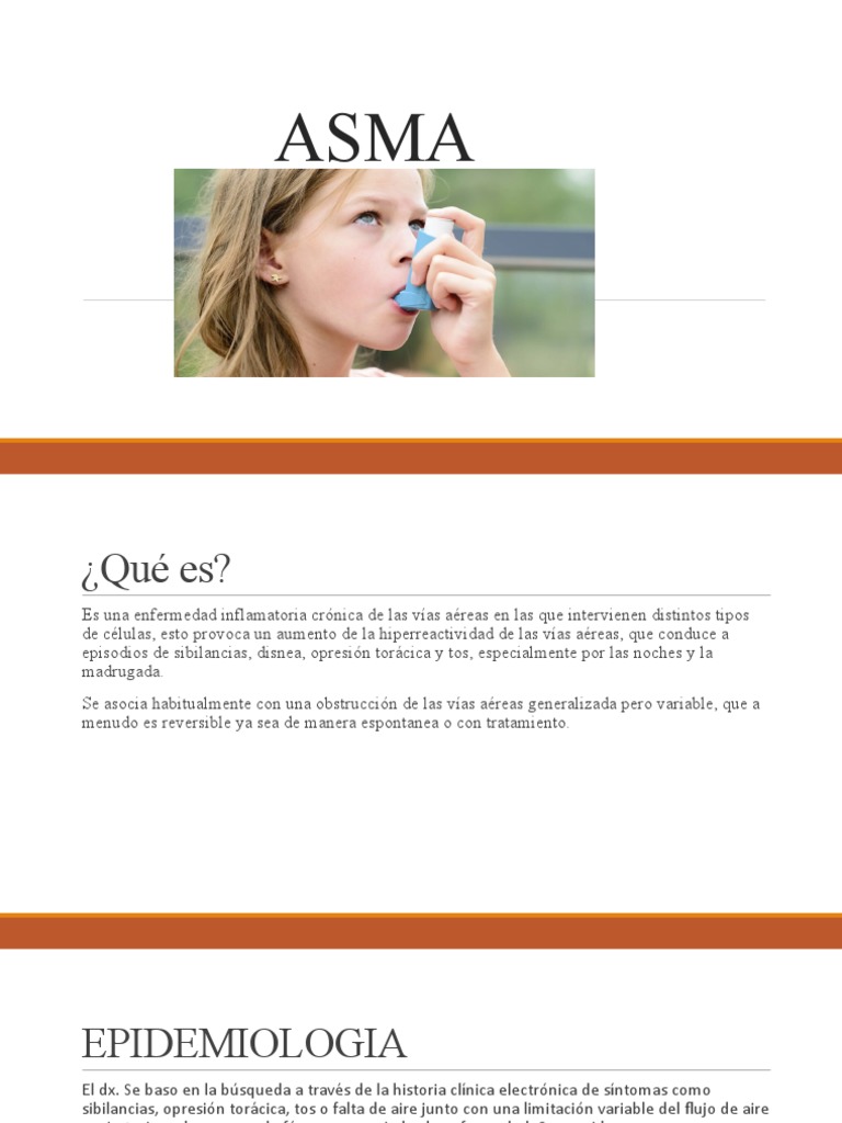 Guía Completa sobre el Asma: Síntomas y Tratamiento | PDF | Asma | Tos