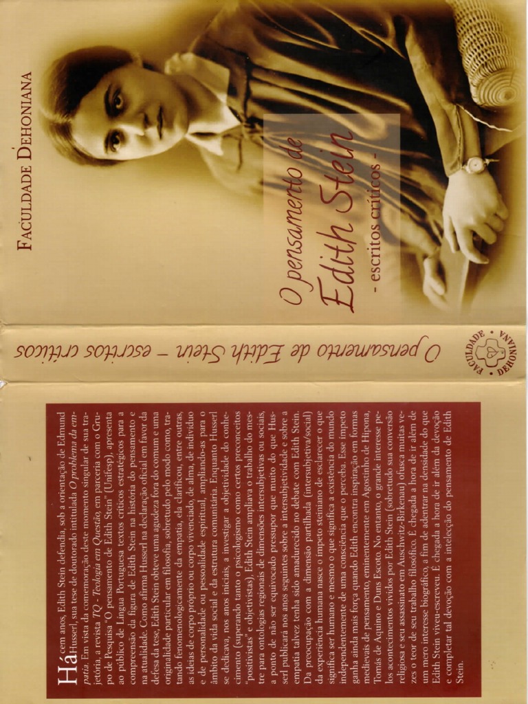 O Pensamento de Edith Stein - Escritos Críticos | PDF