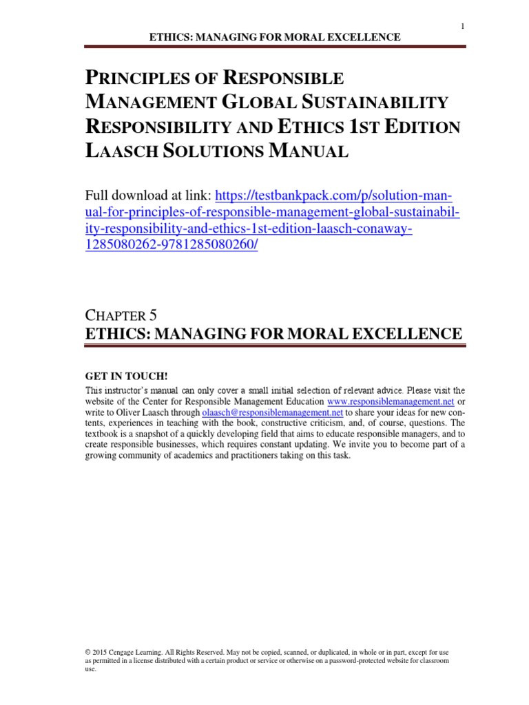 Principles of Responsible Management Global Sustainability ...