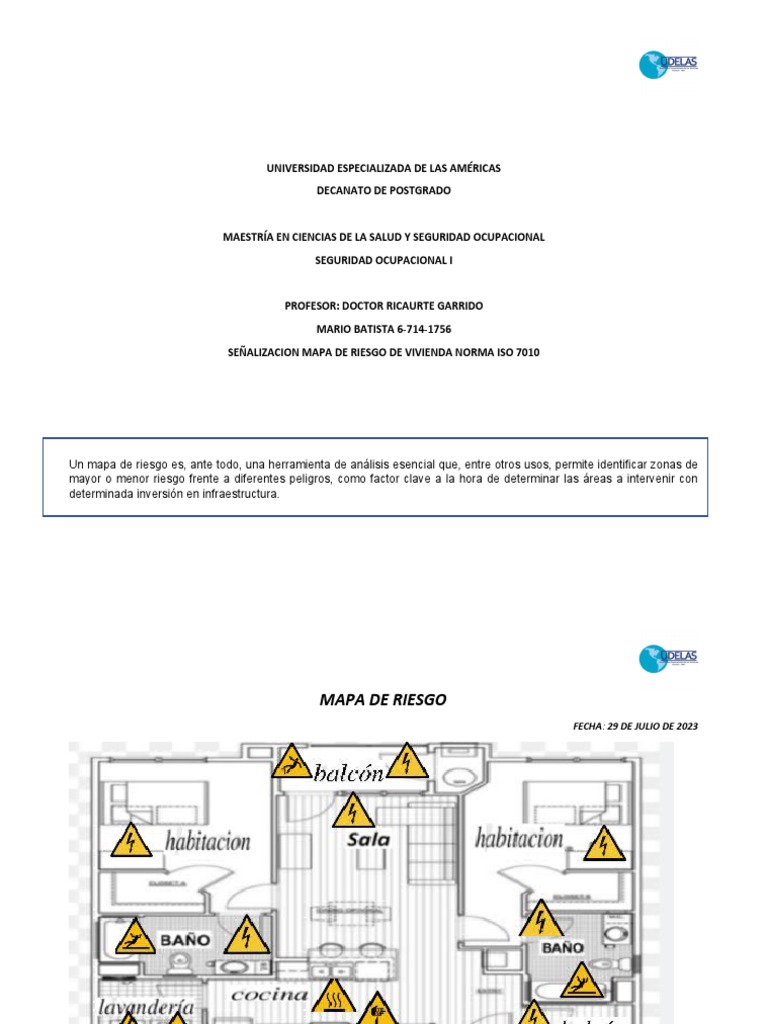 Mapa Oficial de Riesgos Norma Iso 7010 | PDF