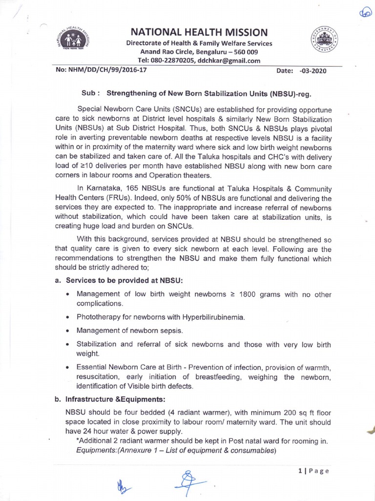 NBSU and NBCC Guidelines - 2020-2021 | PDF