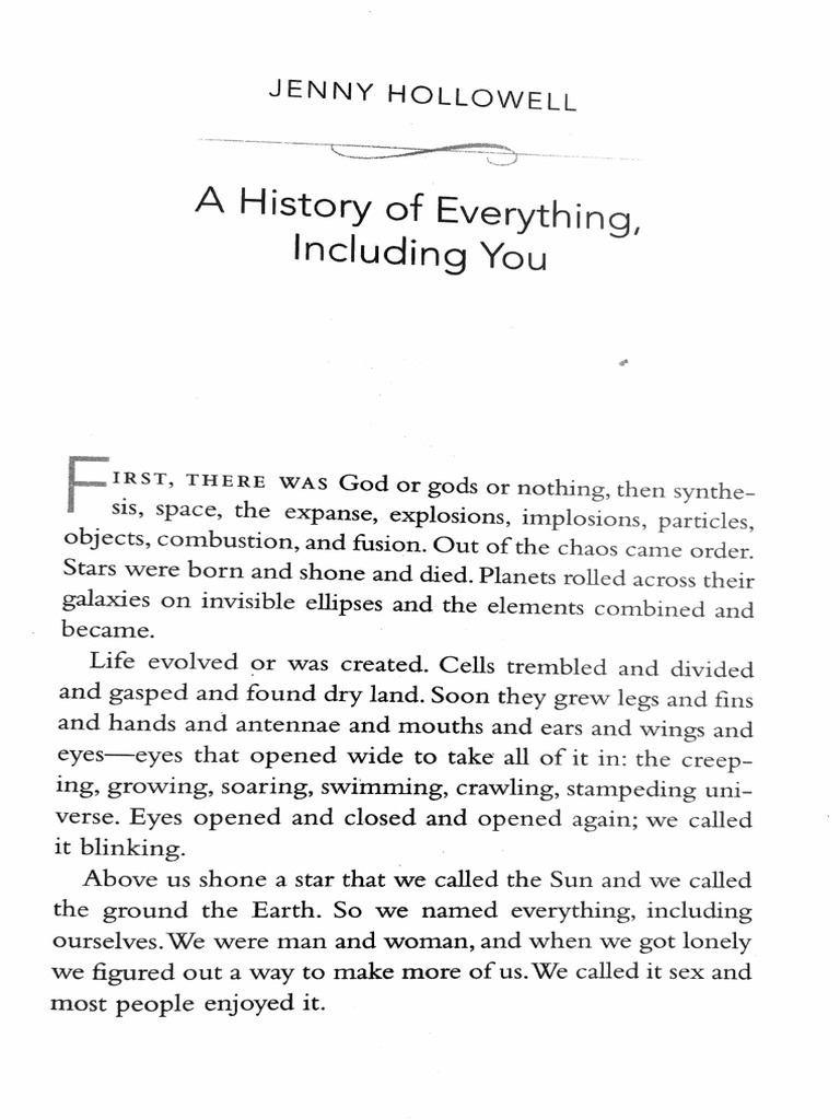 A History of Everything, Including You | PDF
