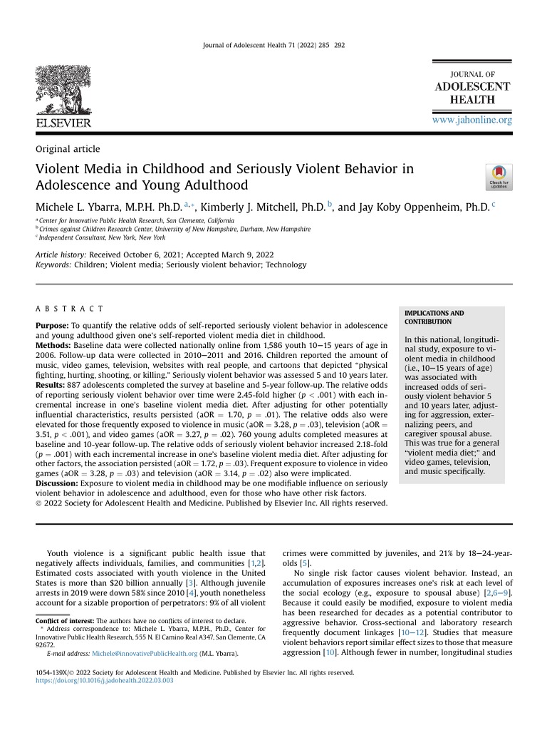 Article 7 Assignment 2 Pyc 4805 | PDF