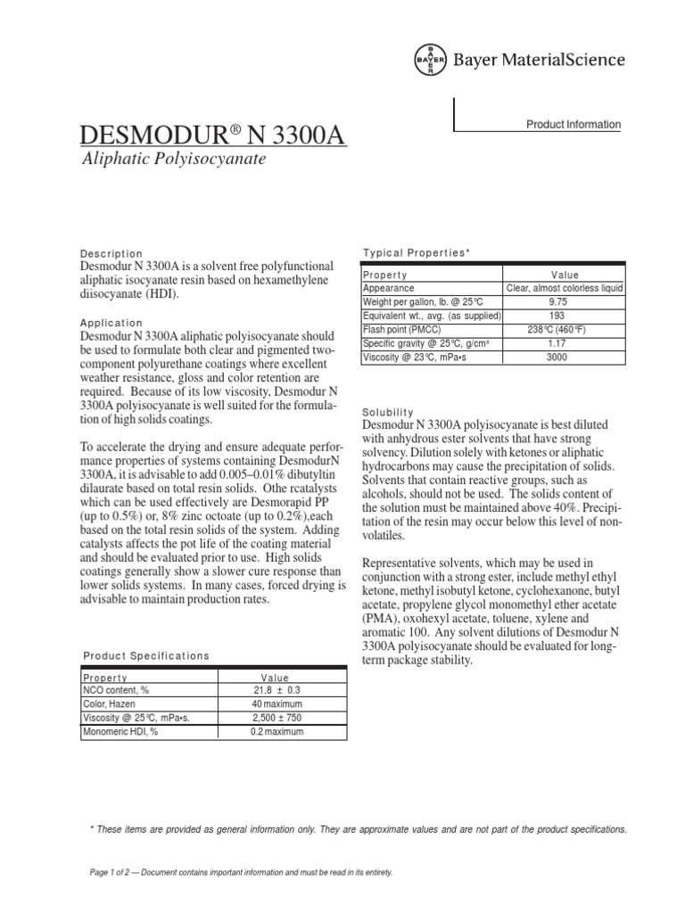 Desmodur - N - 3300 A en | PDF