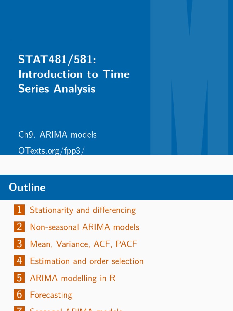 Seasonal ARIMA Model Overview | PDF