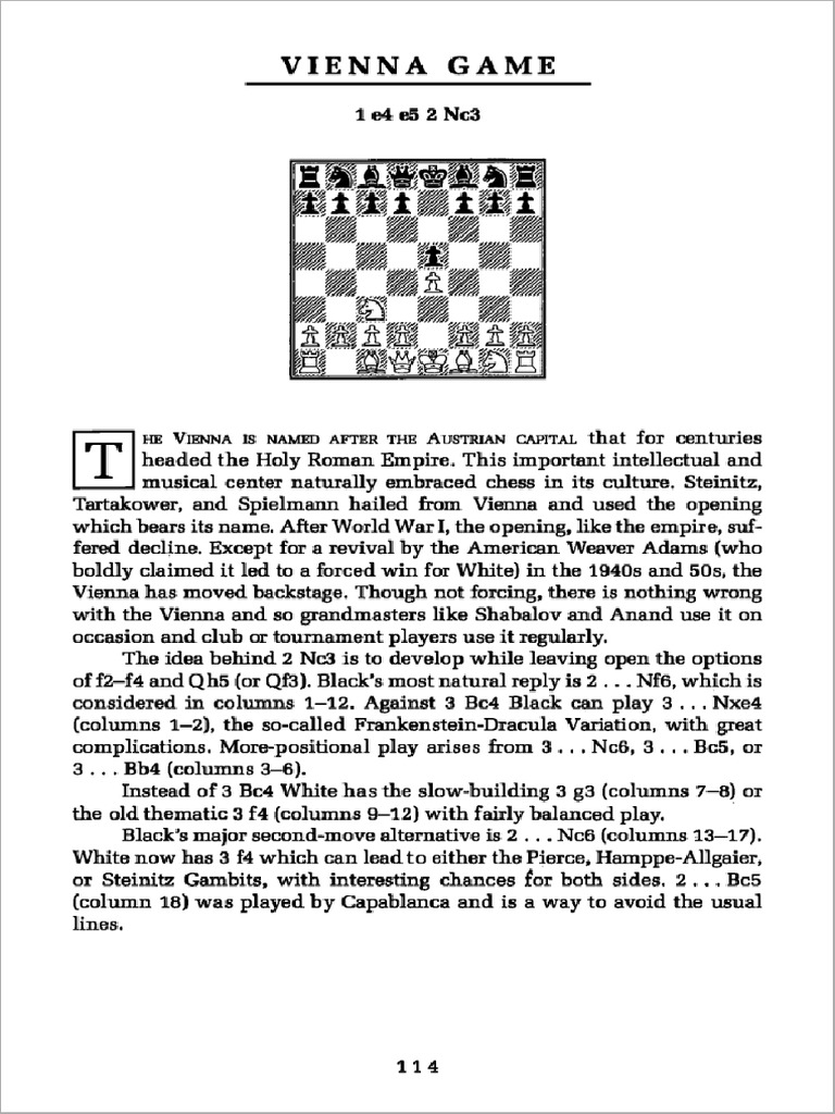 Vienna Game 1 | PDF