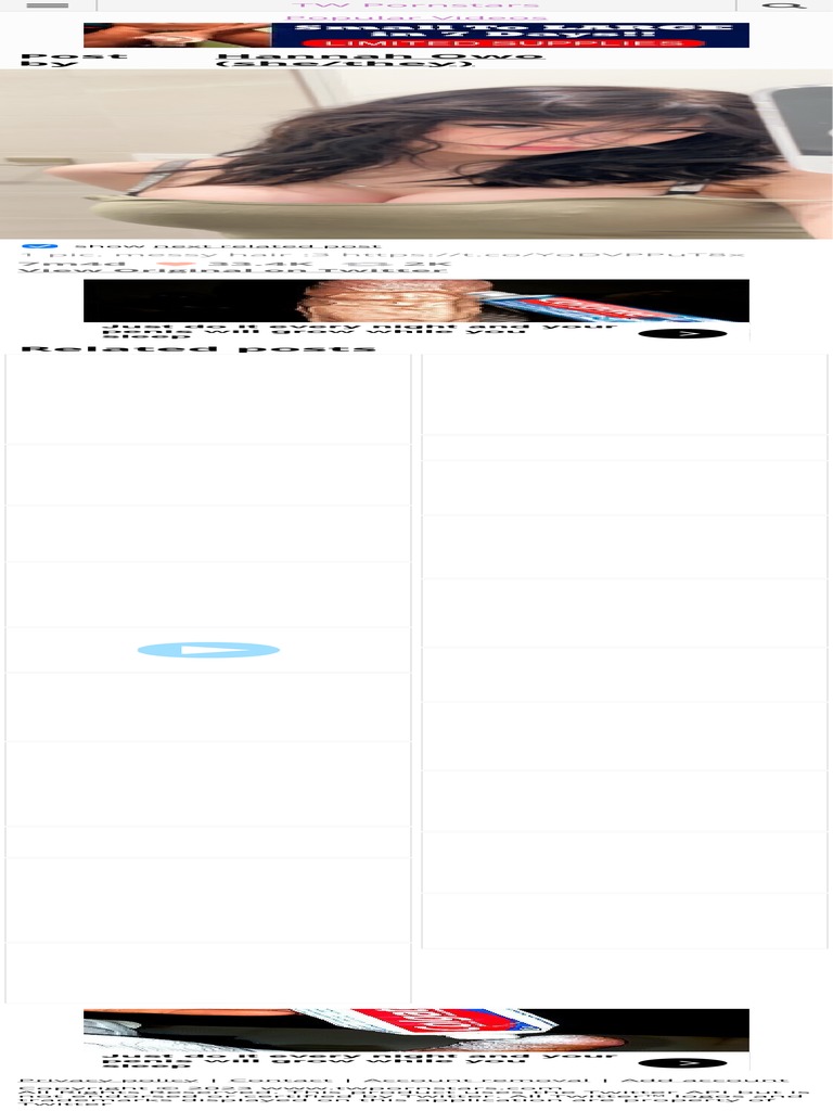 TW Pornstars - 1 Pic. Hannah Owo (Shethey) - Twit | PDF