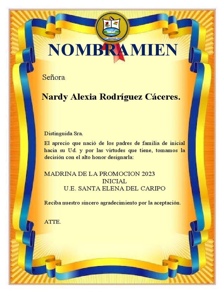 Nombramiento de Promocion Inicial | PDF