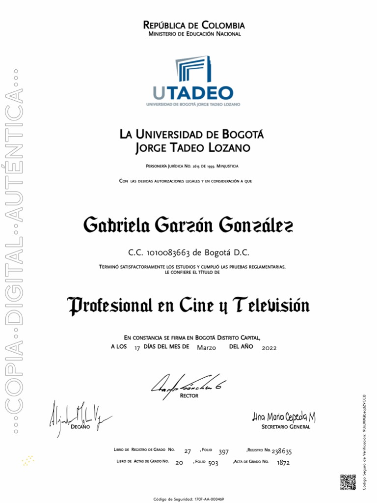 Diploma Universidad | PDF