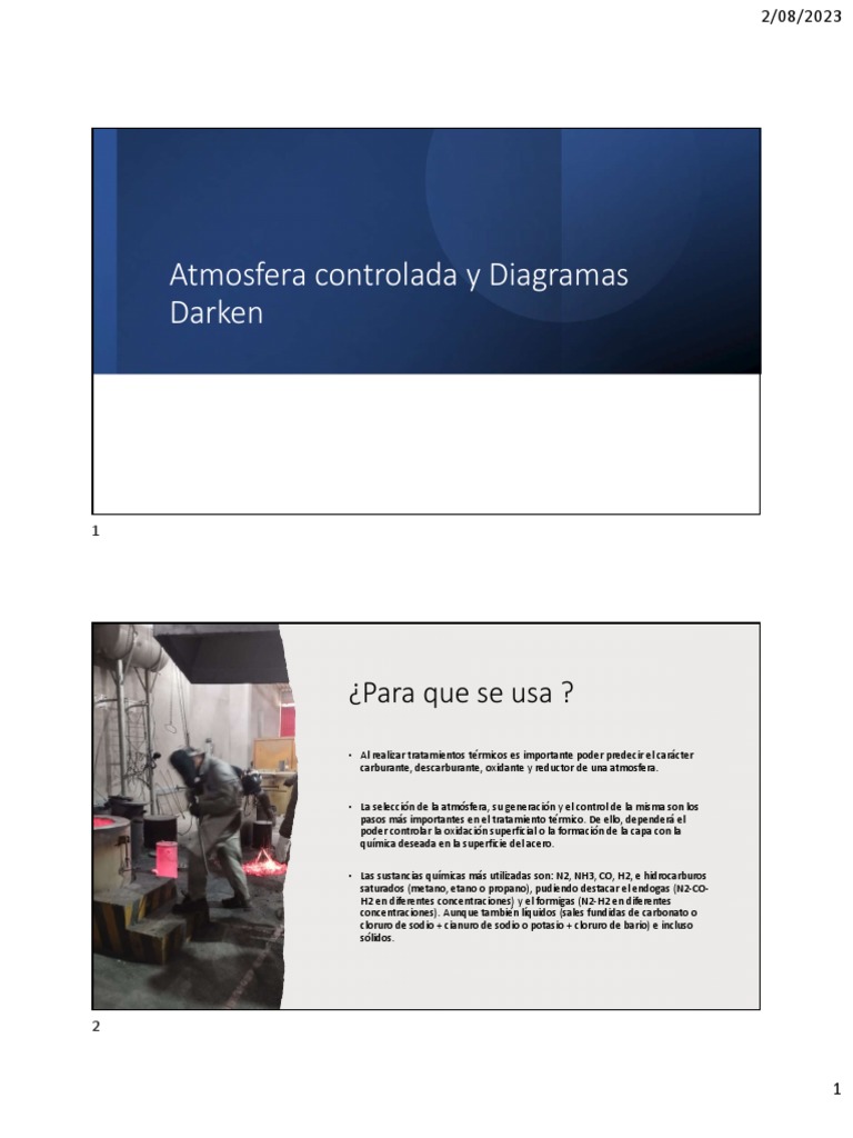 Atmosfera Controlada y Diagramas Darken | PDF