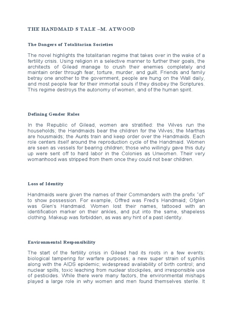 THE HANDMAID S TALE | PDF