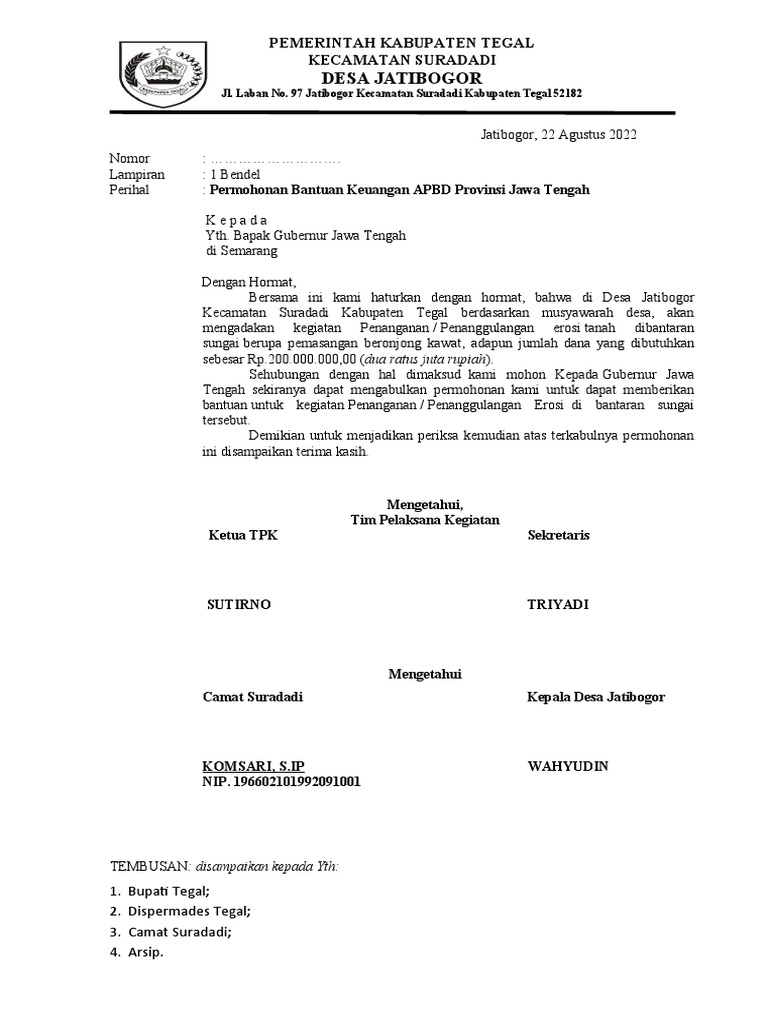 Proposal Bronjong Jatibogor | PDF
