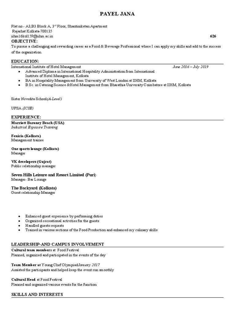 payel cv | PDF