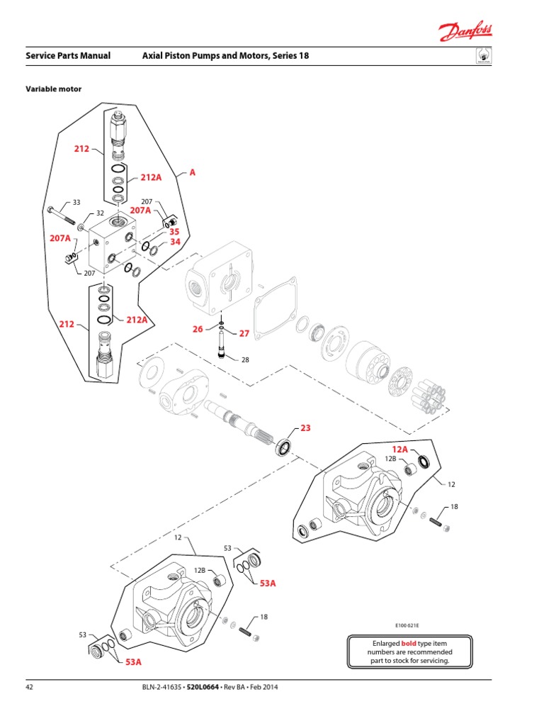 Axial Piston Pumps & Motors Parts Guide | PDF