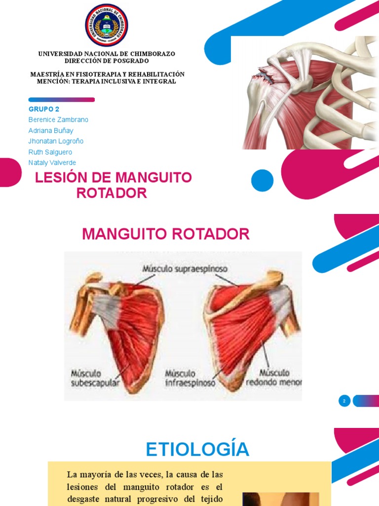Lesión Del Manguito Rotador | PDF