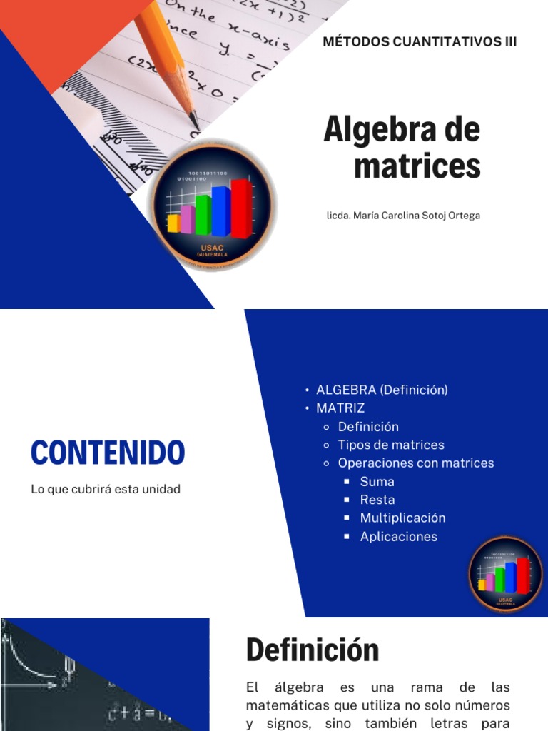 1. ALGEBRA DE MATRICES | PDF