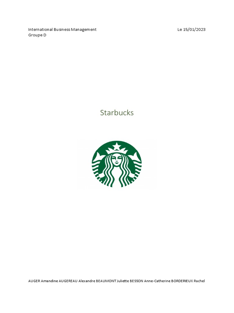 Starbucks Study Case | PDF | Starbucks | Supply Chain