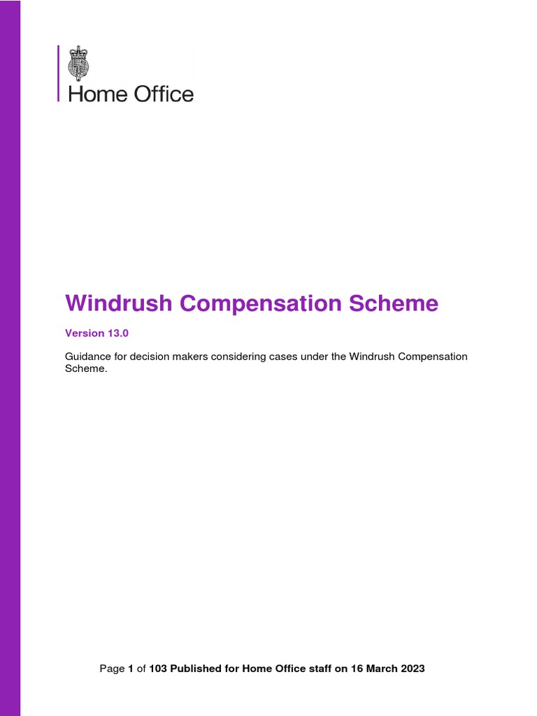 Windrush Compensation Scheme | PDF