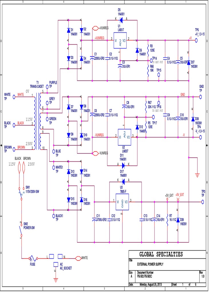 PB-503 Schematic | PDF