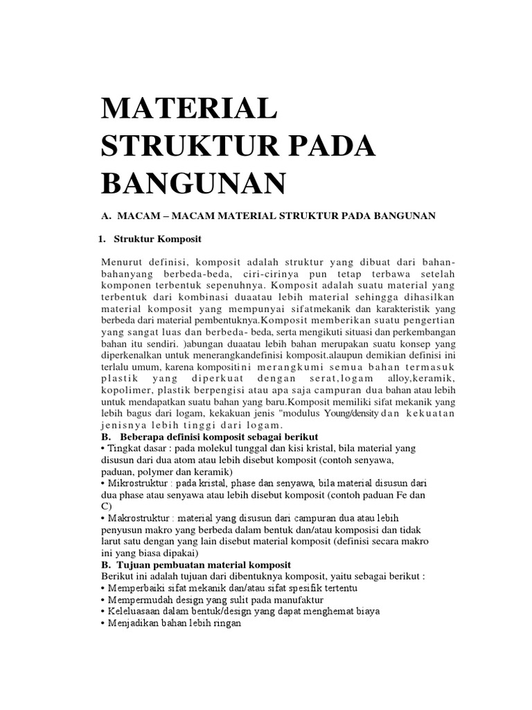 Struktur dan Aplikasi Material Komposit | PDF | Komputer | Teknologi ...