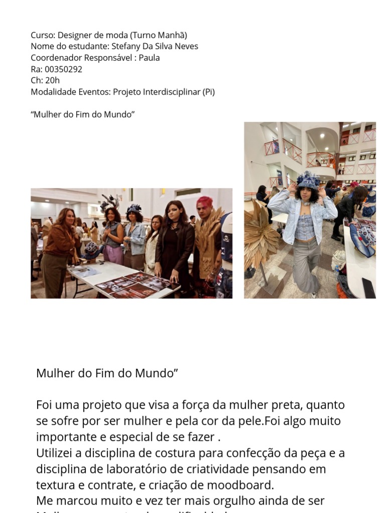 Projeto Interdiciplinar Pi | PDF