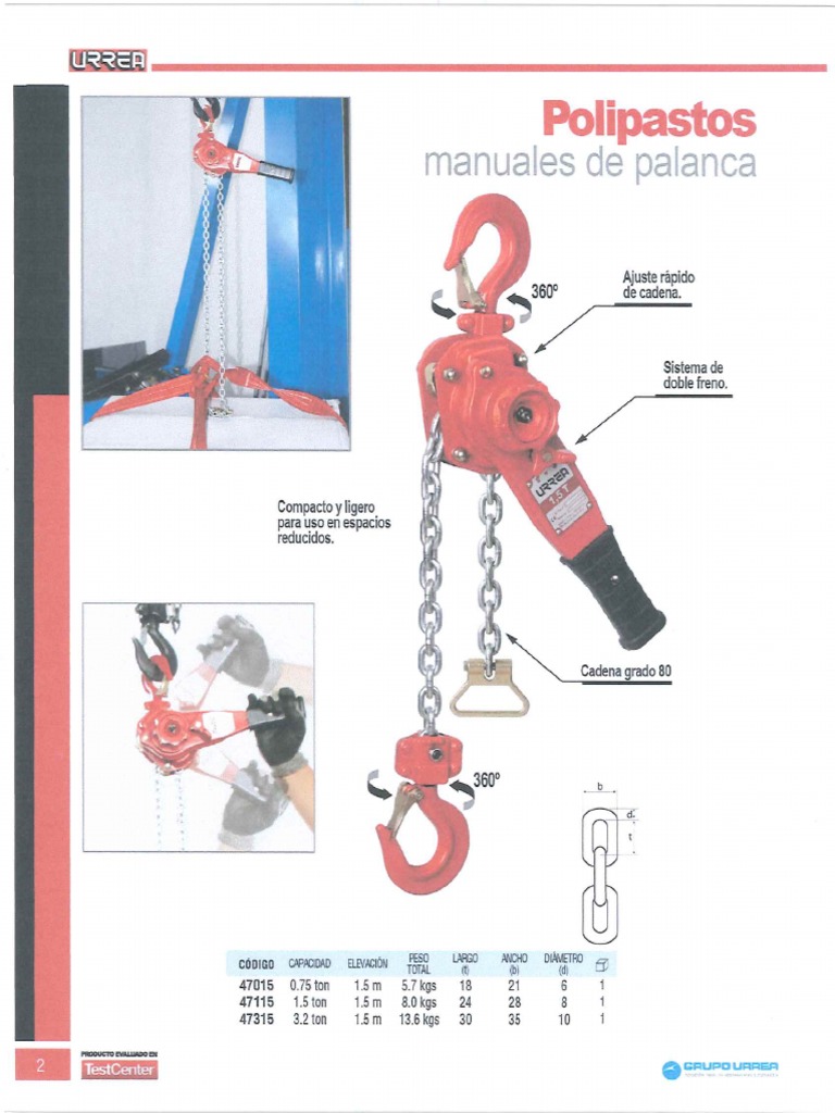 Polipastos Manuales | PDF