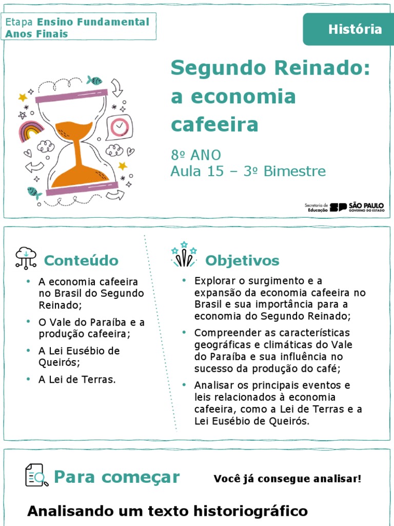 Aula 16 - Segundo Reinado A Economia Cafeeira | PDF