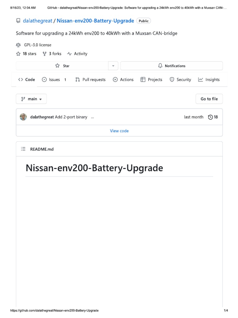 Nissan Env200 Battery Upgrade | PDF