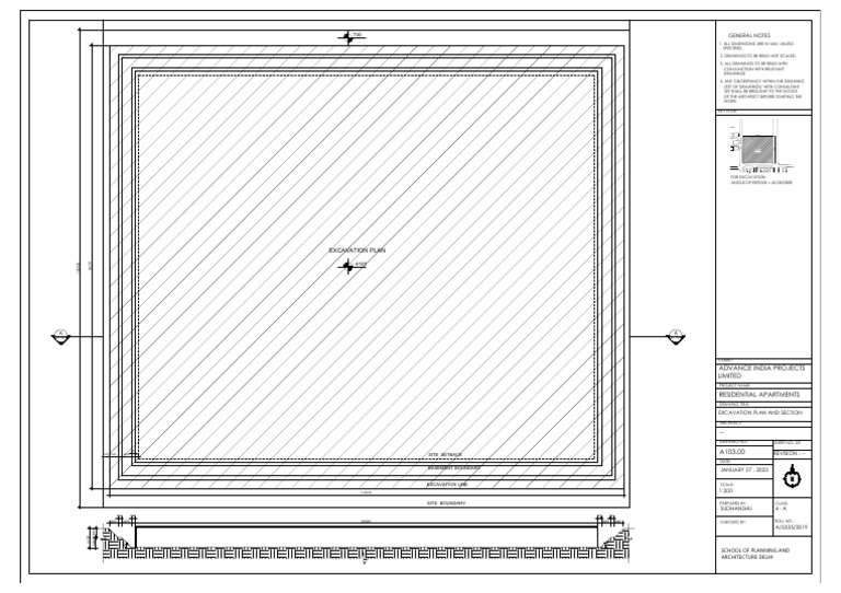 3 A 103 Excavation Plan | PDF