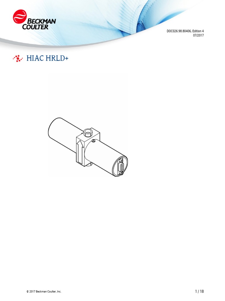 HIAC HRLD+ (Version Digital) | PDF | Computers | Technology & Engineering