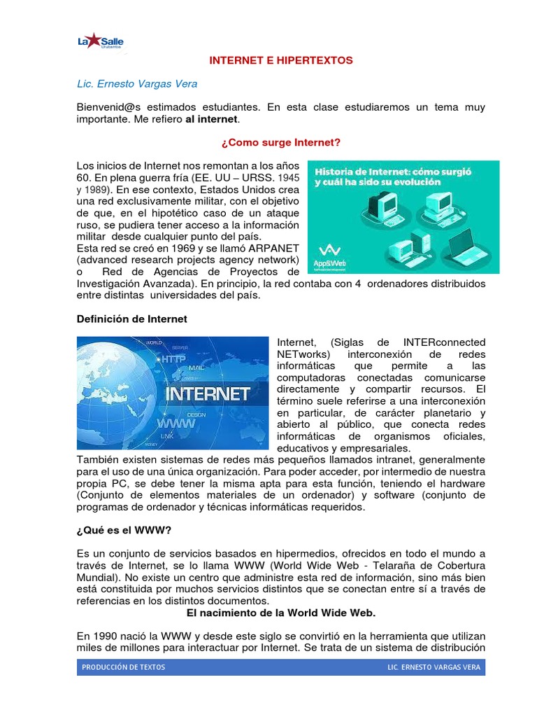 Internet Hipertexto | PDF