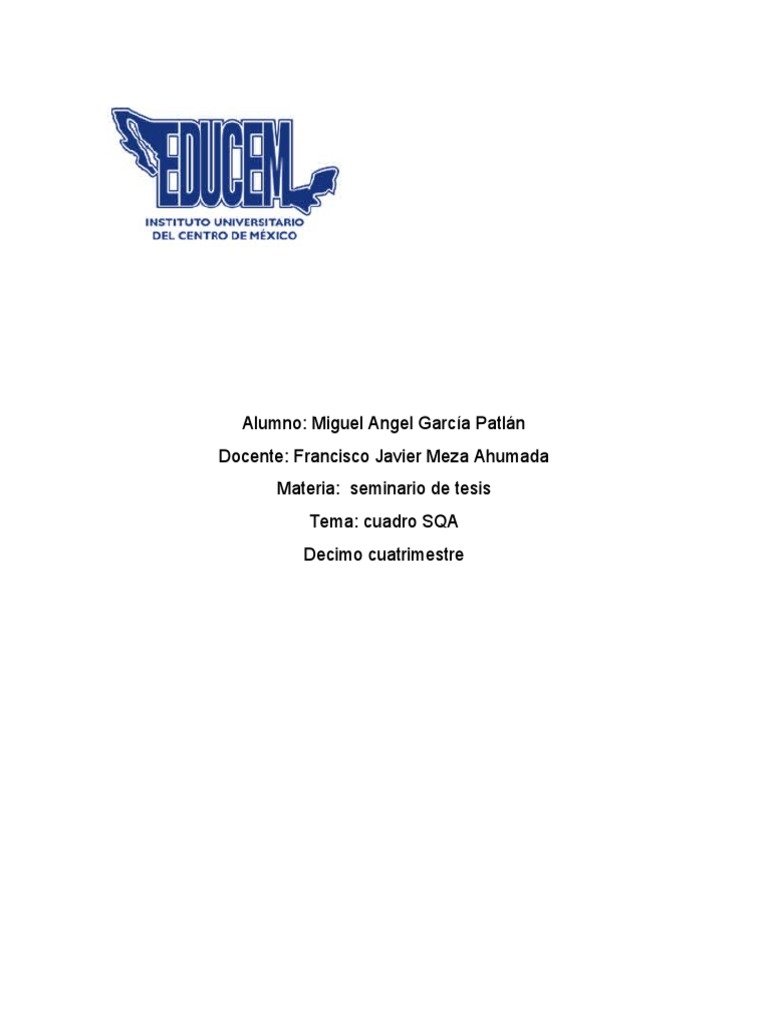 Alumno: Miguel Angel García Patlán Docente: Francisco Javier Meza ...