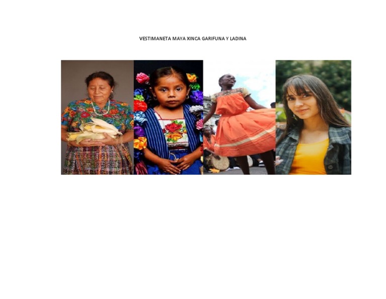 VESTIMANETA MAYA XINCA GARIFUNA Y LADINA | PDF
