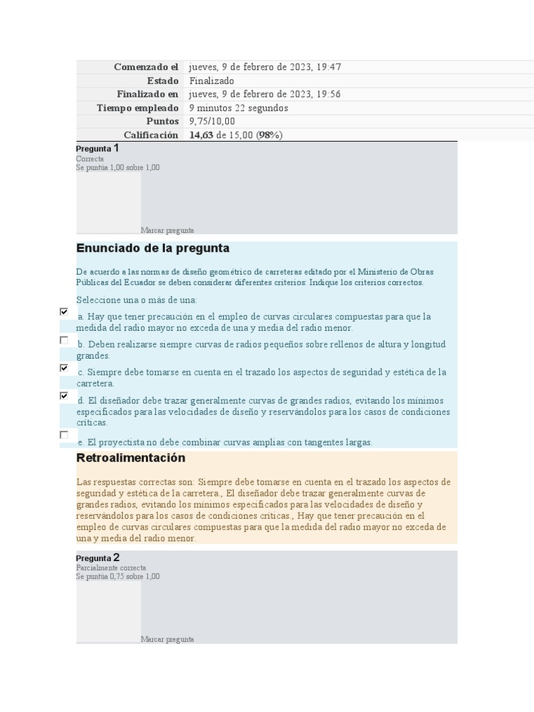 Cuestionario 3 | PDF