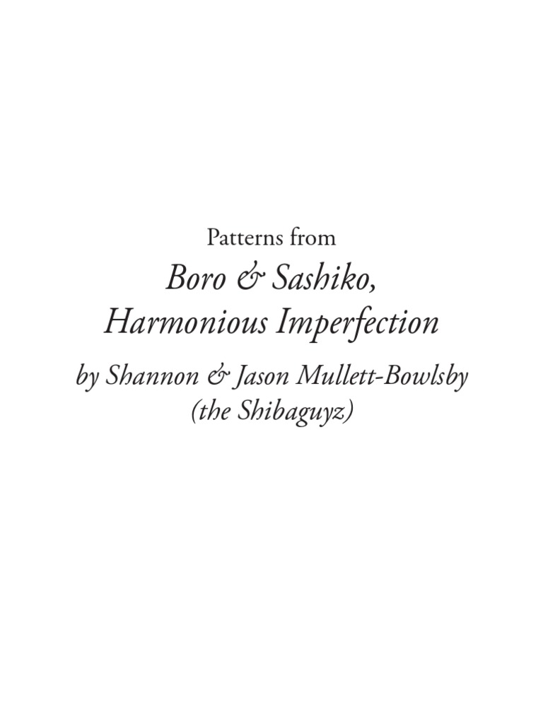 Boro Sashiko 11379 - Patterns | PDF