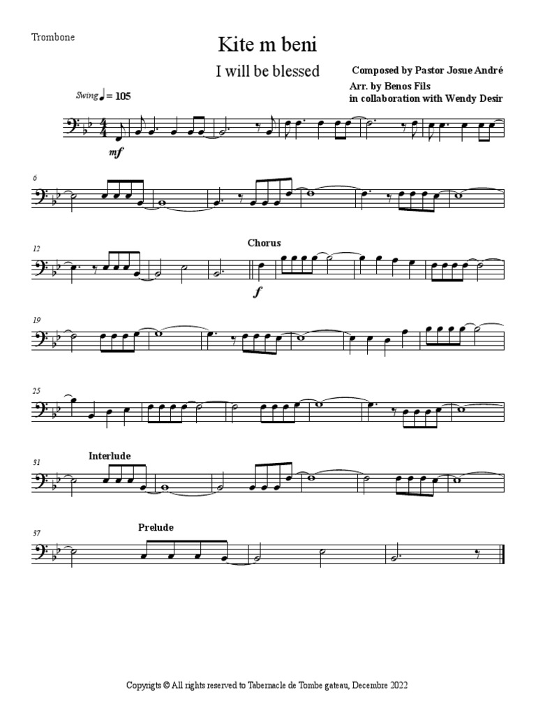 Kitem Beni Trombone | PDF