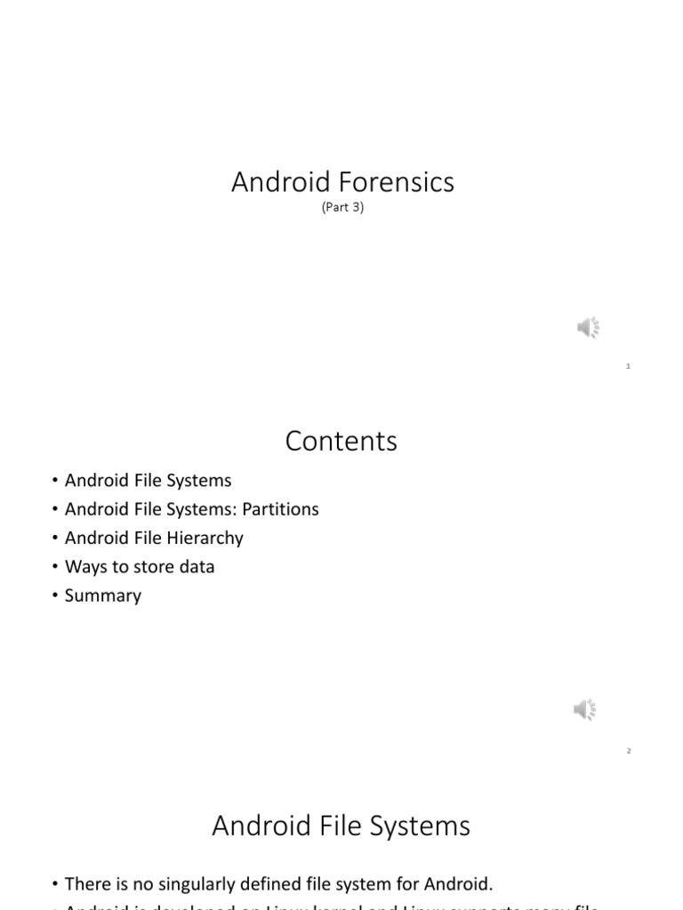 Mobile Forensics Android Part 3 Pdf File System Computer File 