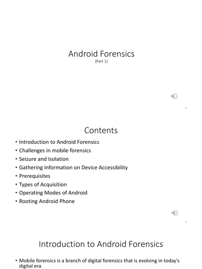 Mobile Forensics (Android Part 1) | PDF | Android (Operating System) | Software