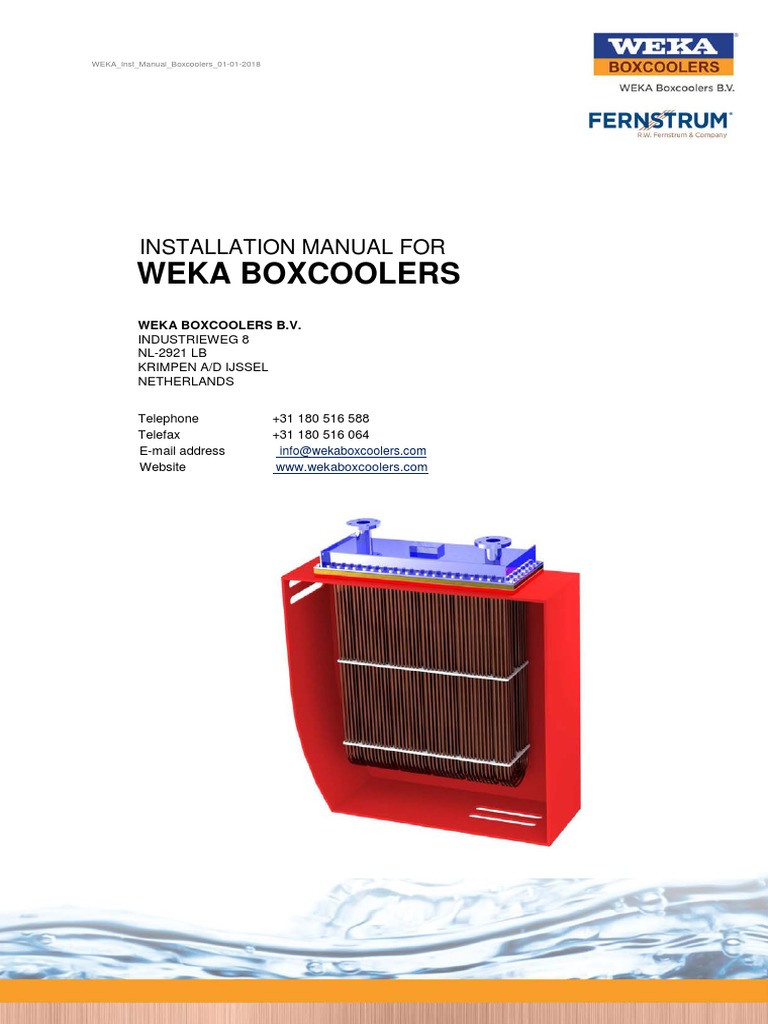 WEKA Boxcooler Installation Manual | PDF