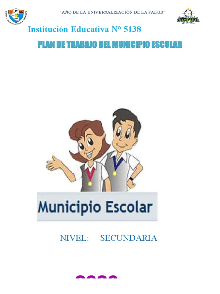 Plan 2020 Municipio Escolar Secundaria | PDF