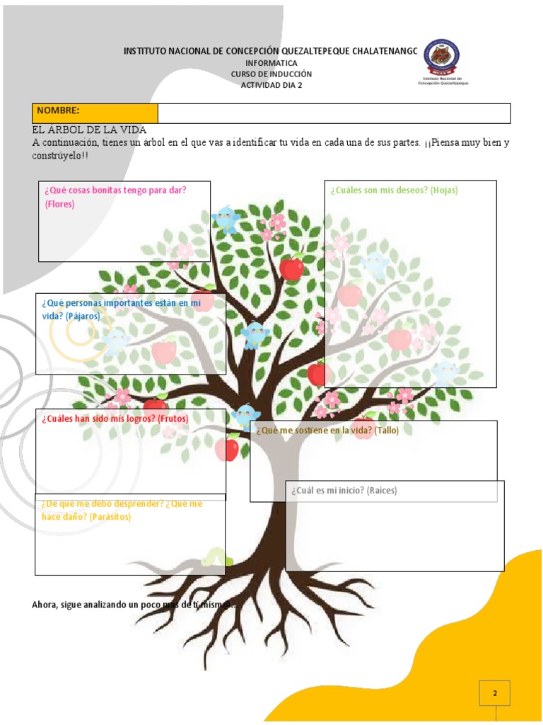 Actividad Arbol de La Vida | PDF