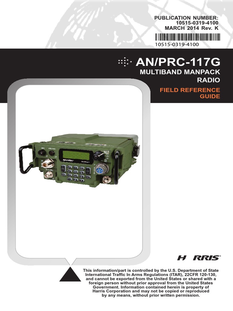 An-PRC-117G Harris User 2014 | PDF