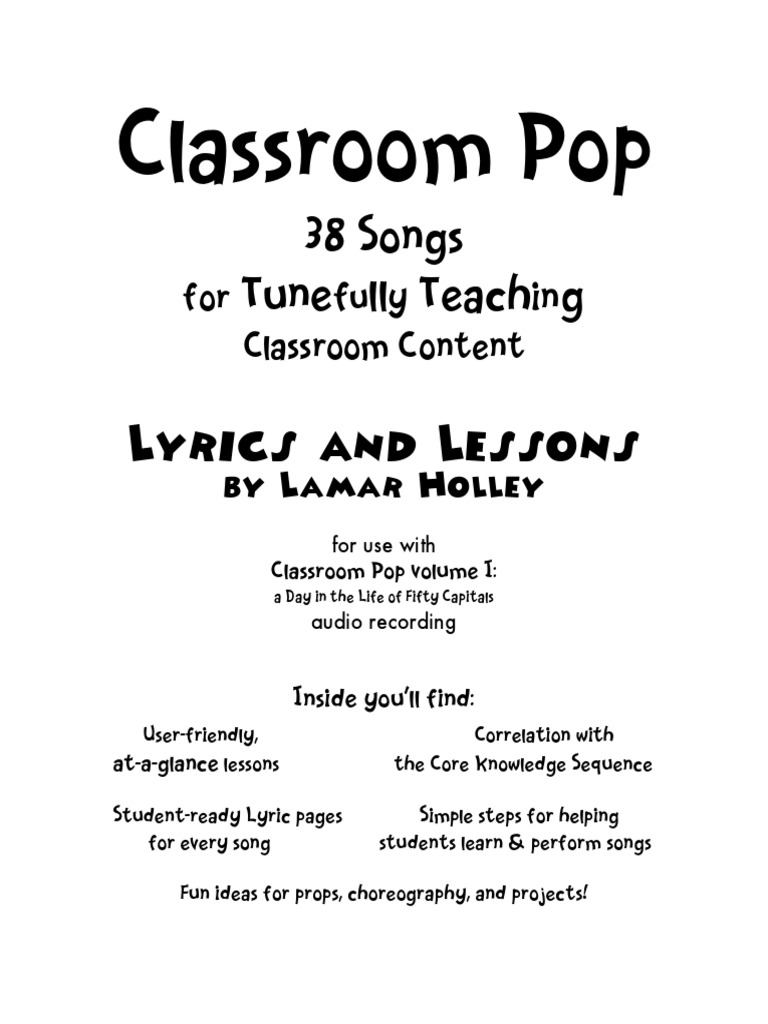 Classroom Pop Lesson Plans | PDF