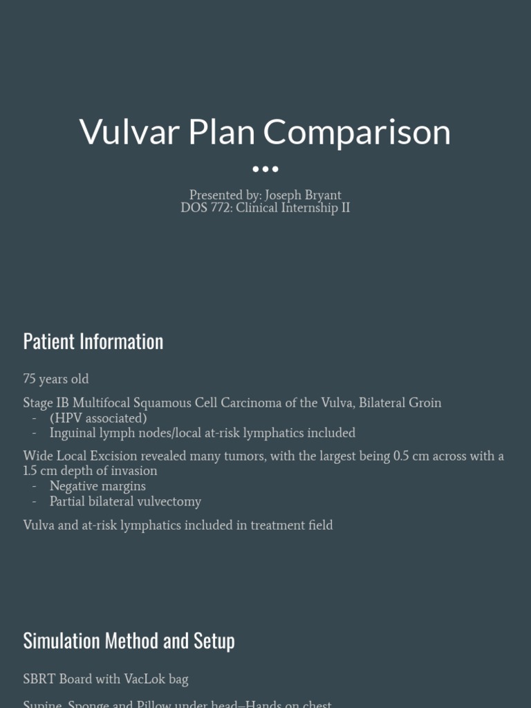 Vulvar Plan Comparison | PDF