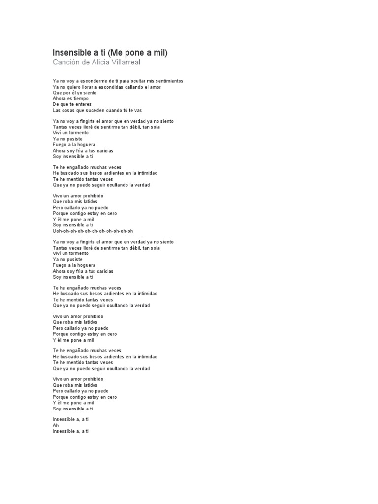 Insensible A Ti | PDF