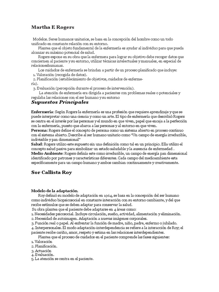 Martha E Rogers | PDF