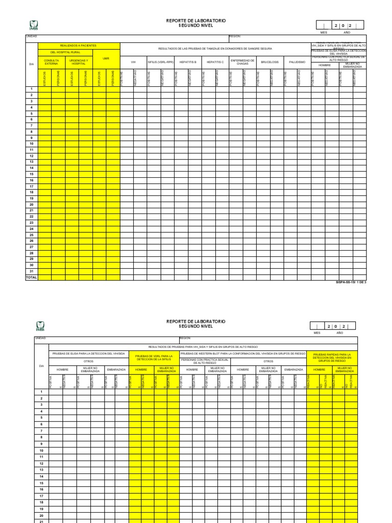 Formatos Sispa Med y Admvos Intermedios 2022 | PDF