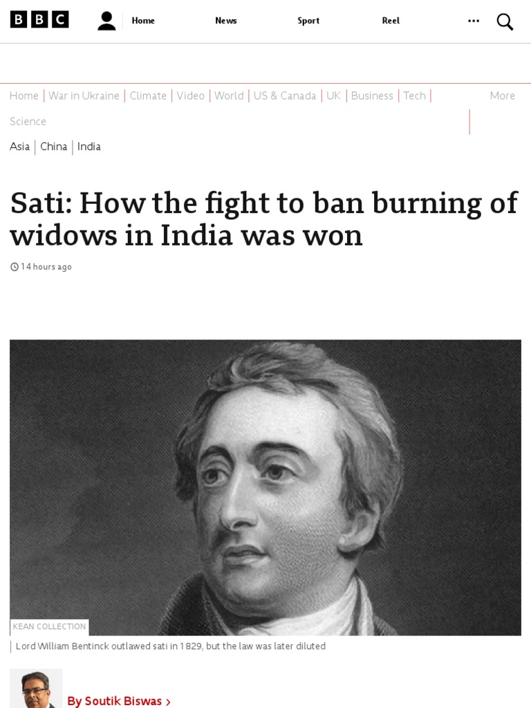 Sati_ How the Fight to Ban Burning of Widows in India Was Won - BBC ...